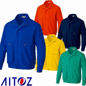 アイトス AZ-50102 裏メッシュブルゾン(男女兼用) 作業服 作業着 ワークウエア ワークウェア 作業服(秋冬・通年) 上着 ブルゾン wear おしゃれ かっこいい 人気 ワーク企業 ...