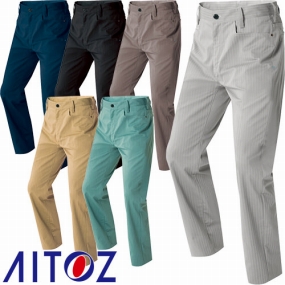 アイトス AZ-30655 レディースワークパンツ ノータック AITOZ 作業服 作業着 ボトムス レディースワークパンツ(ノータック) ワークウェア 作業服(春夏) パンツ・スラックス ...
